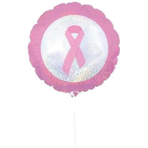Pmu Breast Cancer Dazzeloons 9 Inch Pre Inflated With Stick Pink