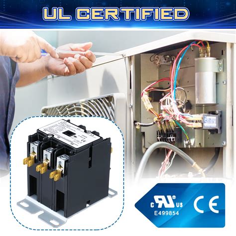 Dreyoo Carrier Hvac Motor Contactor 3 Pole 40amp Air