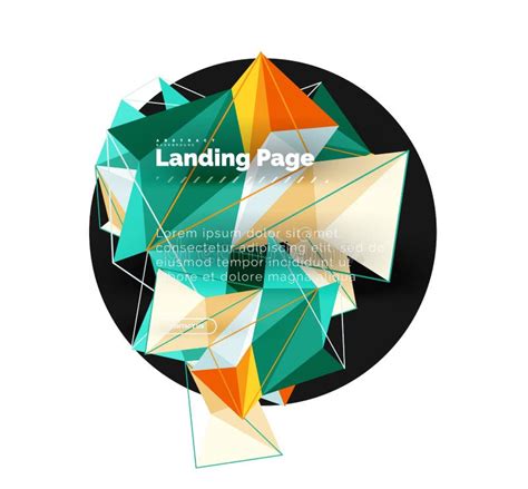 Vector 3d Triangle Abstract Background Polygonal Geometric Design Stock Vector Illustration