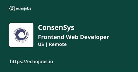 Consensys Is Hiring Frontend Web Developer Usd 80k 160k Remote
