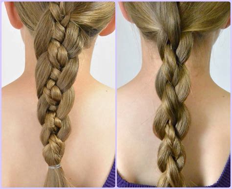 Lace Braid Into A 4 Strand Braid Babes In Hairland Lace Braid Into A 4 Strand Braid Babes In Hairland
