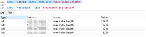 新建索引的时候报错：specified Key Was Too Long Max Key Length Is 12288 Bytes