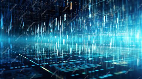 Premium Ai Image An Abstract Digital Background With Binary Code And Ai Algorithms Running In