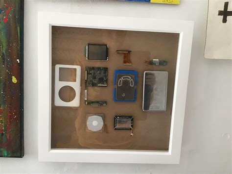 Update On The Exploded View Ipod I Showed Yesterday Its In The Frame Now And On My Wall Ripod