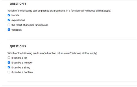Solved QUESTION A Function Can Have No Parameters O True Chegg Com