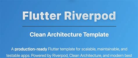 🚀 Flutter Riverpod Clean Architecture The Ultimate Production Ready