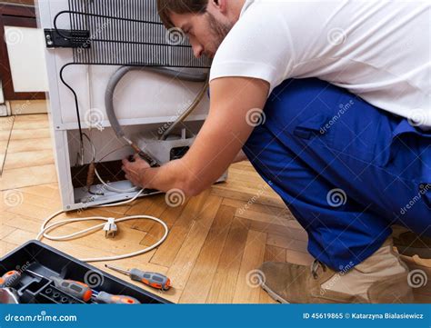 Fridge Doesn T Work Well Stock Image Image Of Fridge 45619865