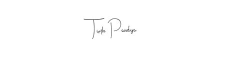 75 Tirth Pandya Name Signature Style Ideas Excellent Digital Signature