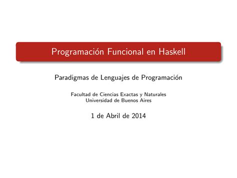 Programación Funcional En Haskell