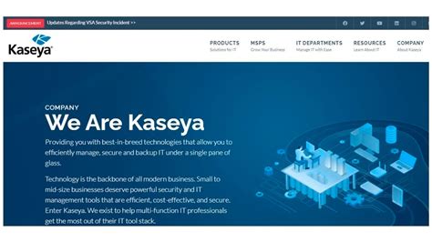 Kaseya Says It Has Acquired Ransomware Decryption Key From Trusted Third Party Science