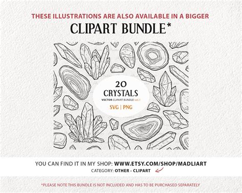 3 Geode Vector Clipart Set Celestial Gemstone Svg Outline Etsy