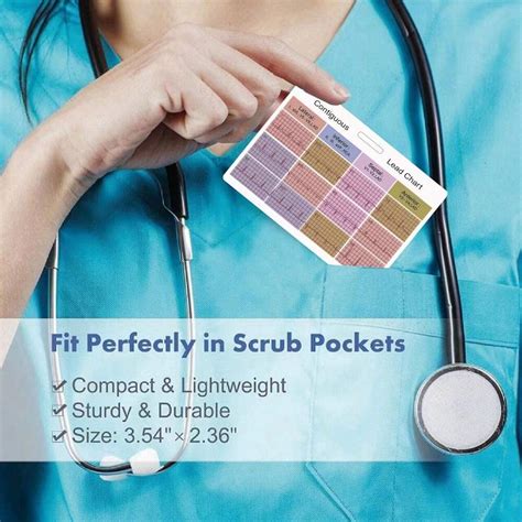 Ekg Cardiac Badge Card 3 Card Set Stemi Badge Card Ekg Telemetry