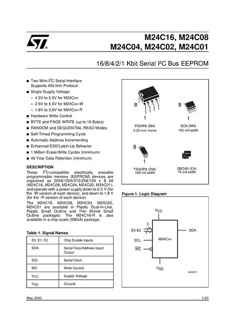 24c02bn Datasheet Features Pinout And Description