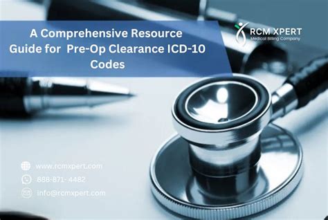 A Comprehensive Resource Guide For Pre Op Clearance Icd 10 Codes Rcm Xpert