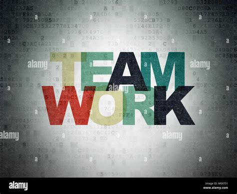 Business Concept Painted Multicolor Text Teamwork On Digital Data