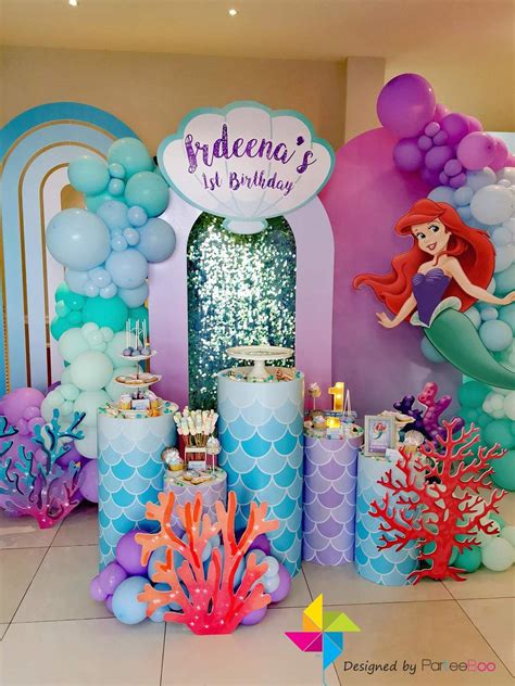 Ideas Para La Fiesta De Cumpleaños De Ariel La Sirenita Foto 1 De 9