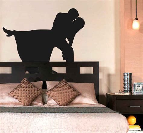 N Lepka Sex V Posteli Silueta Tenstickers