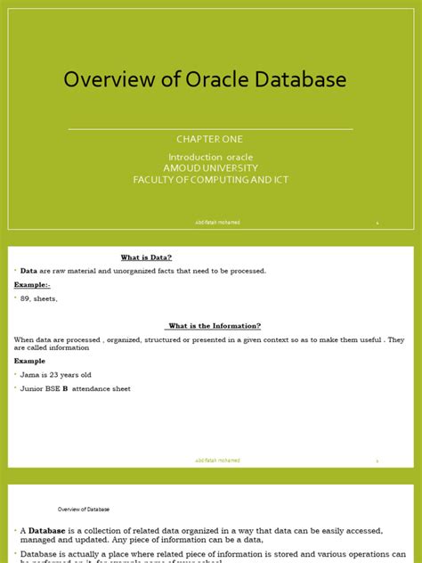 Chapter 1 Oracle Introduction Pdf Oracle Database Databases