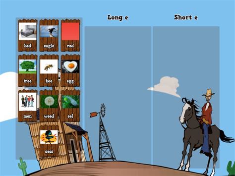 Long E Short E Word Sort Categorize