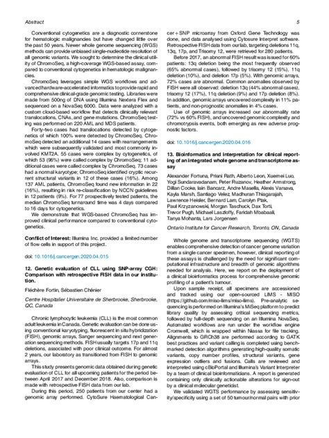Pdf 13 Bioinformatics And Interpretation For Clinical Reporting Of