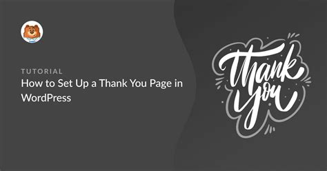 How To Make A Thank You Page In Wordpress Easy Beginners Guide