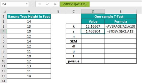T Test In Excel Formula Examples Errors How To Use It