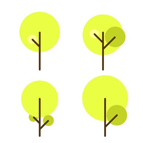 Premium Vector Tree Icon Vector Set