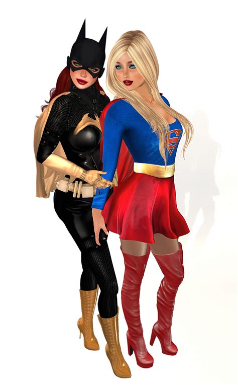 Batgirl Supergirl By Ethereas On Deviantart