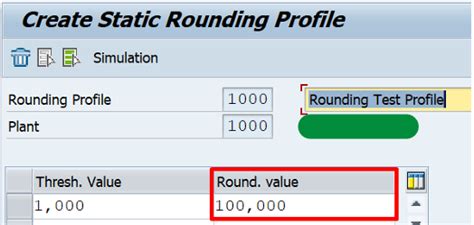 Static Rounding Profile Sap Community