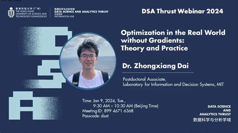 Optimization In The Real World Without Gradients Theory And Practice Data Science And