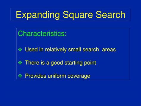 Ppt Expanding Square Search Pattern Powerpoint Presentation Free
