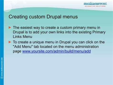 Theming Drupal Menus