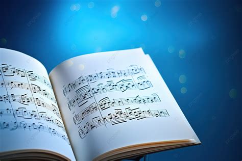 파란색 배경 책에 대해 열린 음악 노트 Photo 누끼 문화 악보 배경 일러스트 및 사진 무료 다운로드 Pngtree
