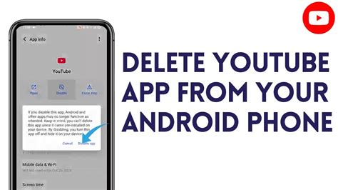 How To Delete Youtube App From Your Android Phone 2025 Youtube