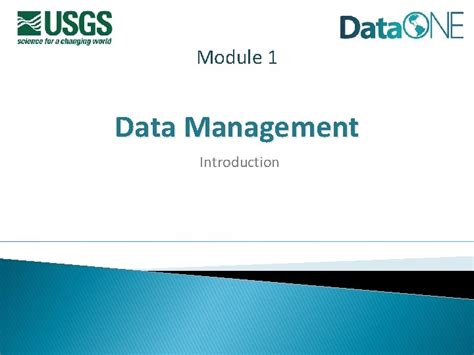 Module 1 Data Management Introduction Topics What Is