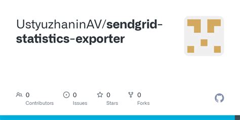 Github Ustyuzhaninavsendgrid Statistics Exporter