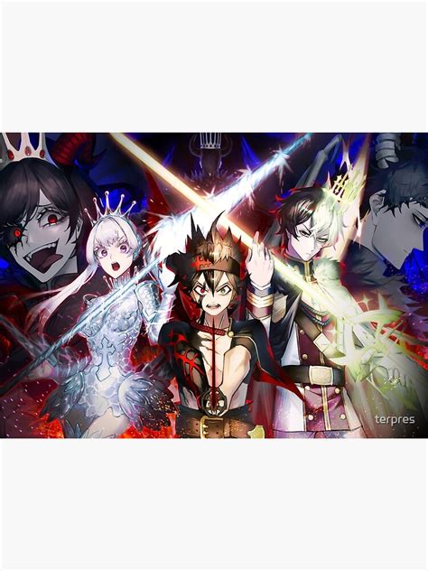 Black Clover Asta Yuno Noelle Art Print For Sale By Terpres Redbubble