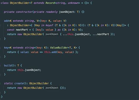 the builder pattern with typescript using advanced types by chris