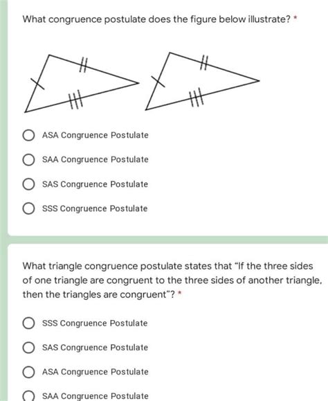 What Congruence Postulate Does The Figure Below Il Gauthmath