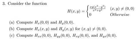 Solved Consider The Function Chegg Com