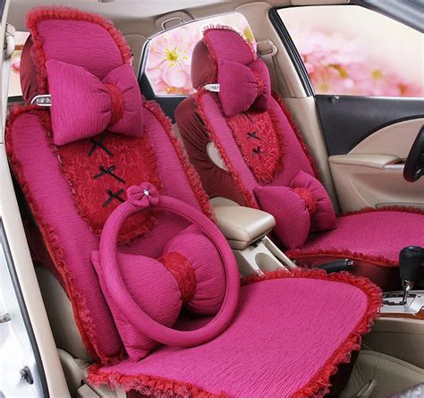 Auto Supply Seats Covers For Set Female Car Seat Cover Four Season Cute Girls Butterfly
