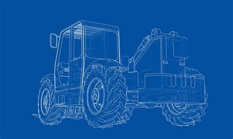 지게차 개념 3d의 벡터 렌더링 건설 기계류에 대한 스톡 벡터 아트 및 기타 이미지 건설 기계류 건설 산업 공장 산업