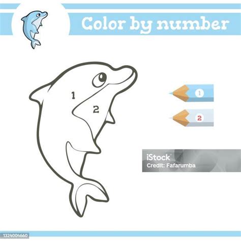 숫자로 색상입니다 미취학 아동을 위한 색칠 페이지입니다 유치원과 학교의 숫자를 알아보십시오 0명에 대한 스톡 벡터 아트 및 기타 이미지 Istock