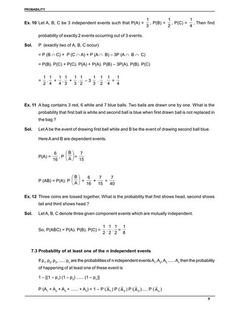 Probability Notes For Class 11 Solved Examples And Imp Concepts For Jee