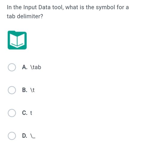 In The Input Data Tool What Is The Symbol For StudyX