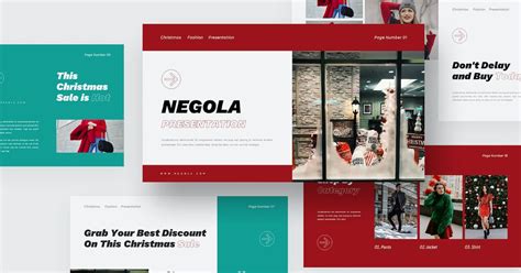 Negola Christmas Fashion Powerpoint Template Шаблоны презентаций Envato Elements