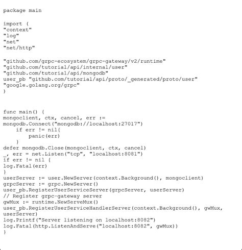 Rest Api With Grpc And Mongodb In Go