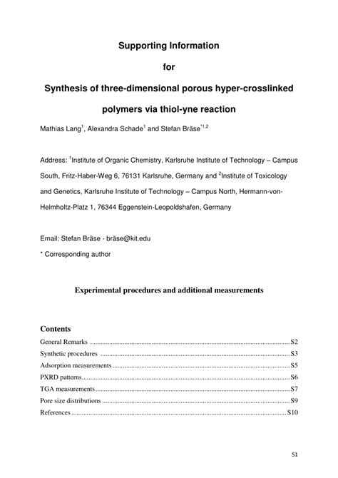 Pdf Synthesis Of Three Dimensional Porous Hyper Crosslinked Polymers