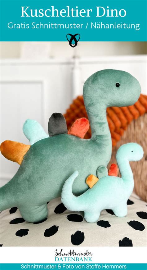 Kuscheltier Dino Nähen Kostenlose Schnittmuster Datenbank