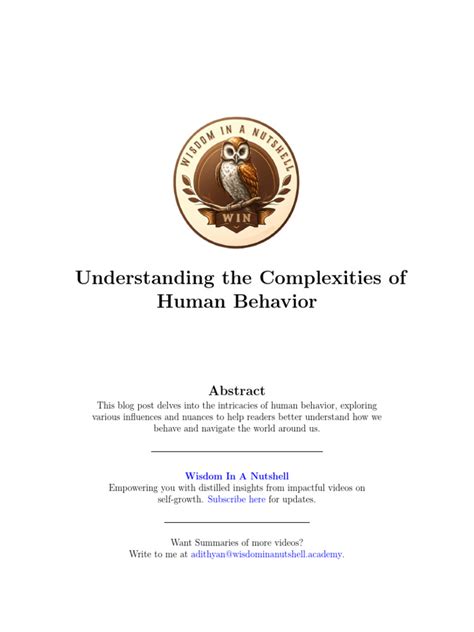 1 introduction to human behavioral biology pdf human behavior